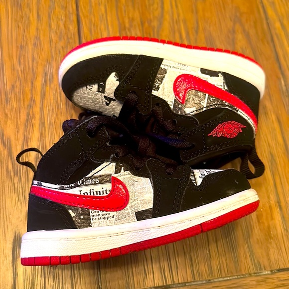 Nike | Shoes | Jordan Mid Newspaper | Poshmark